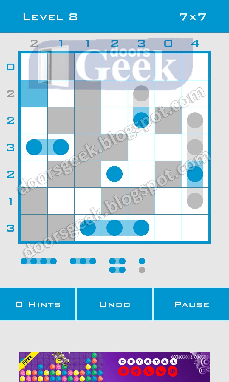 Logic Dots [7x7] Level 8 Solution ~ Doors Geek